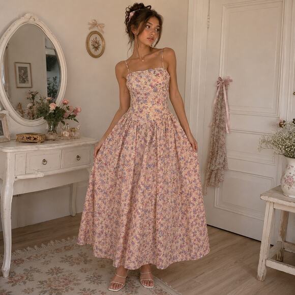 saints + secrets | Dresses | Saints And Secrets Floral Maxi Dress Sz S ...